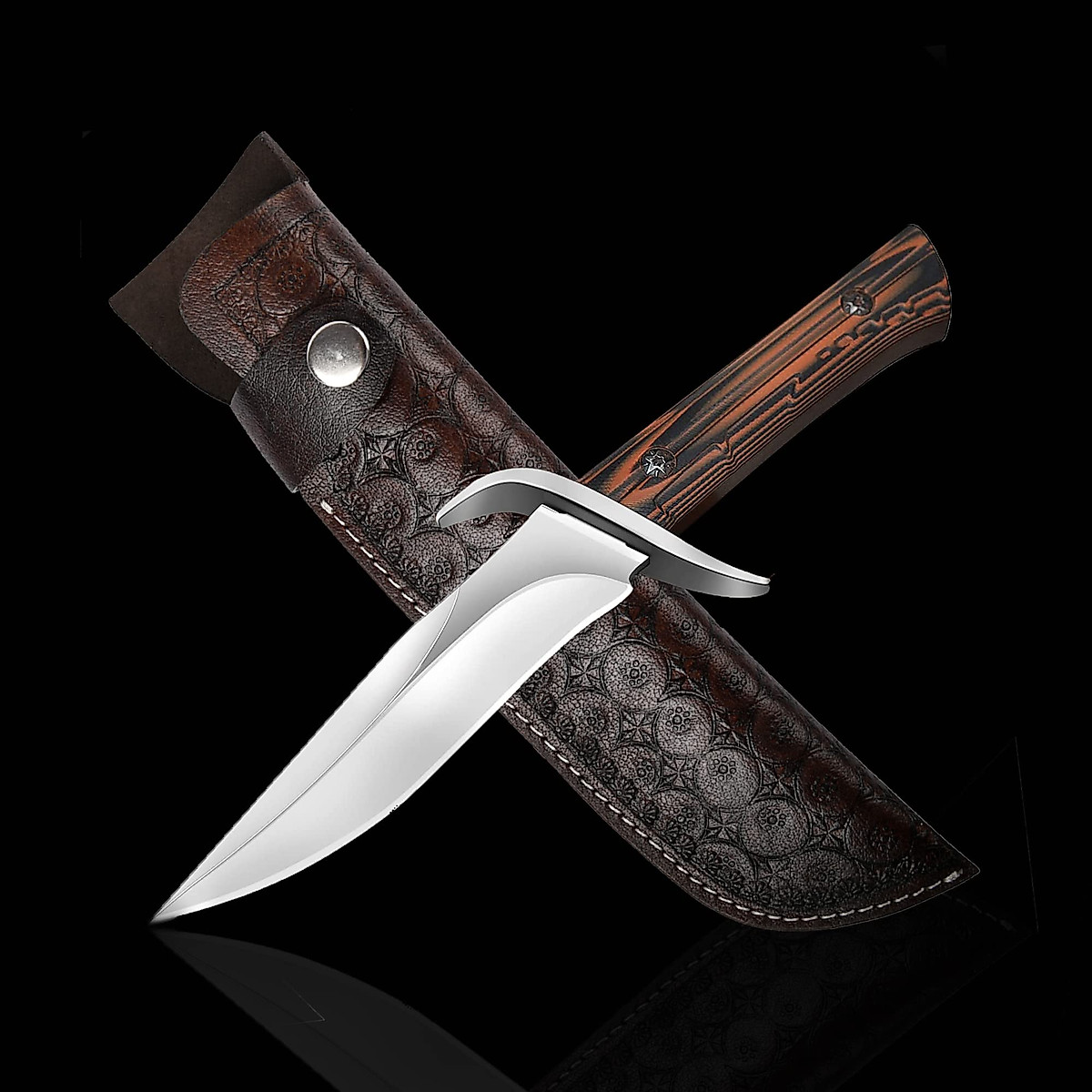 Hulara Leather Knife Sheat for Belt, Pocket Knife Sheath Cover for Knives, Culinary Knife Pouch, Knife Holsters for 7 Inch blade, Knife Case Portable Knife Sheaths