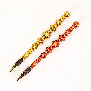 xocubur 2pcs Bracelet Fastener Helper Tool to Help Put on Bracelets by Myself Bracelet Buddy Necklace Clasp Helper Jewelry for Women (Gold&Rose Gold)