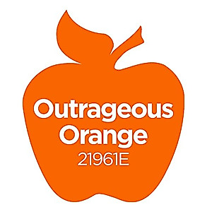 Apple Barrel Multi Surface Acrylic Paint, 2 oz, Outrageous Orange 2 Fl Oz