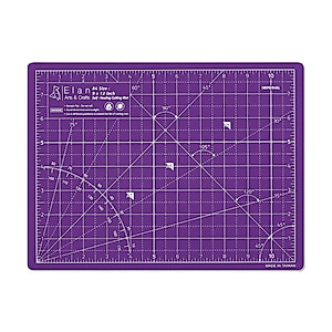 Elan Cutting Mat A1 Pink & Purple, Self Healing Cutting Mat 24 x 36 INCH, 5-Ply Craft Mat Pink, Hobby Cutting Mat 24x36 INCH, Large Cutting Mat, Quilting Cutting Board, Sewing Cutting Board 24 x 36 "