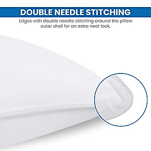 Utopia Bedding Bed Pillows for Sleeping (White), Queen Size, Set of 2, Hotel Pillows, Cooling Pillows for Side, Back or Stomach Sleepers