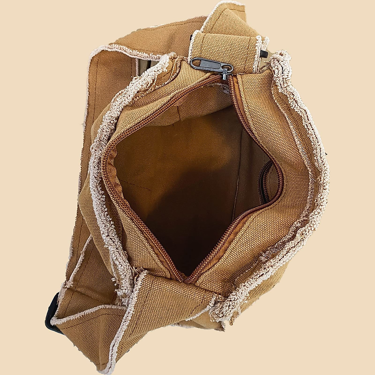 Micmores Hobo Bags for Women Small Crossbody Purse Y2K Canvas Tote Bag Stylish Handbag Fashion shoulder Bag (Brown)