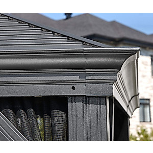 Sojag Outdoor 12' x 14' Mykonos Double Roof Hardtop Gazebo Outdoor Sun Shelter