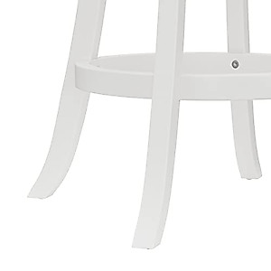 Hillsdale Fairfox Swivel Bar Stool, Barstool, White
