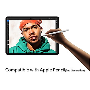 [2 Pack] iPad Pro 12.9 Screen Protector,Tempered Glass for iPad Pro 12.9 Inch 2021/2020/2018 (5th/4th/3rd Gen),Compatible with Apple Pencil