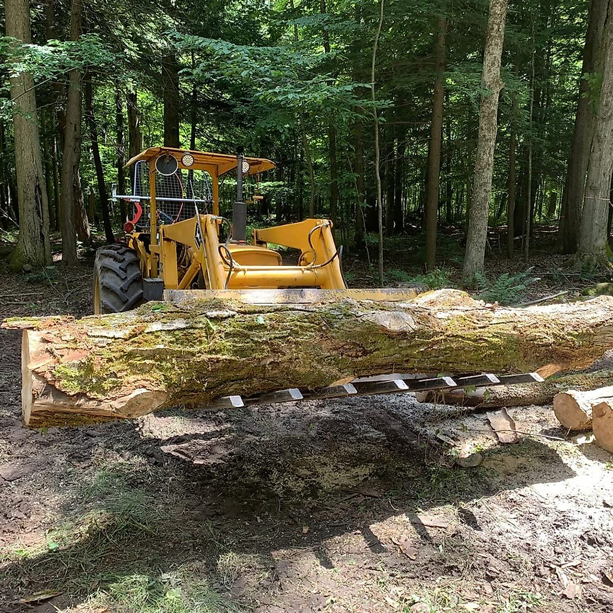 Titan Attachments 21" Fork Length Clamp-On Debris Forks V2, Fits 72" Loader Buckets, Skid Steers, Rated 5,320 LB Capacity