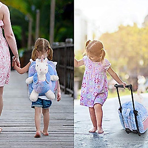 Funday Unicorn Kids Backpack with Removable Wheel backpack for girls and boys