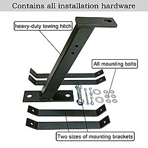 WILDESON Lawn Mower Trailer Hitch Riding Mower Garden Tractor Hitch fit for John Deere/Cub Cadet/Husqvarna/Craftsman Tow Hitch