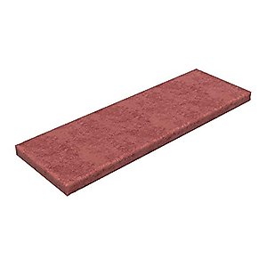 Ambesonne Faux Suede Bench Cushion, Digitally Printed Distressed Texture, Standard Size Foam Pad with Decorative Fabric Cover for Kitchen Bedroom Indoors & Outdoors, Burnt Orange, 45" x 15" x 2"