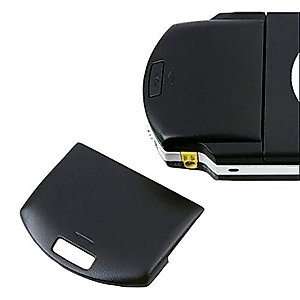Hallwayee Battery Cover Back Case for PSP 1000 Parts Black Battery Door Cover