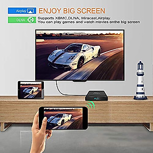 Xilibod Android 9.0 TV Box 4GB RAM/32GB ROM, Amlogic S905X3 64-bit Quad core ARM, G31 MP2 GPU Processor,H.265 Decoding 2.4G/5G Dual-Band WiFi Smart TV Box - Model No.: X96 Air 4GB 32GB
