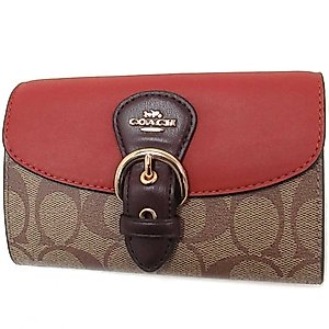 COACH Signature Canvas Kleo Wallet