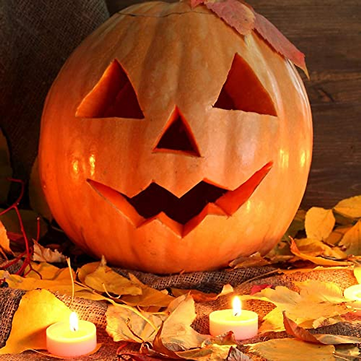 White Tealights Bulk, Small Unscented Tea Light Candles for Home Decor, Table Centerpieces, Birthday Party, Marriage Proposal - Set of 12