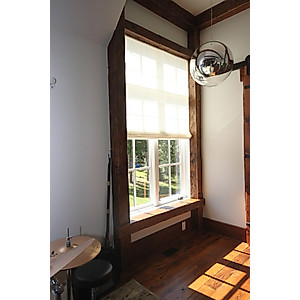 Linen Roman Shades, Fabric Utopia Natural(100% sheer linen), chain mechanism, Roman Shades for Windows, Window Treatments, Custom Made