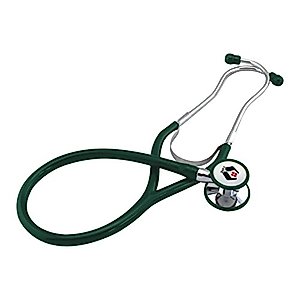 Cardio Sprague Stethoscope by Lane Instrument, 22" Two-In-One Tubing, Multiple Colors Available (Hunter Green)