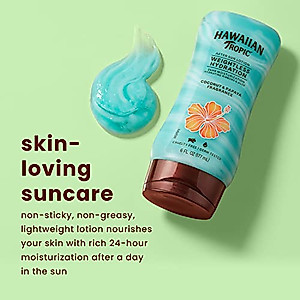 Hawaiian Tropic Silk Hydration Weightless After Sun Gel Lotion With Hydrating Aloe And Gel Ribbons, 6 Ounces -2 Count (Pack of 1)