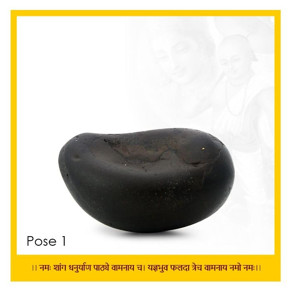 Vedic Vaani Vaman Vishnu Rupam Shaligram Shila |Shaligram Paste|Vridavan Tulsi Attar| Tulsi mala (Pack of 4)