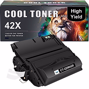Cool Toner Compatible Toner Cartridge Replacement for HP 42X Q5942X Q1338A Q5942 for HP LaserJet 4250TN 4250N 4250DTN 4350N 4350TN 4350DTN Printer-1PK