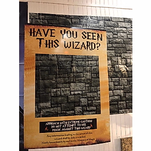 LaVenty Have You Seen This Wizard Photo Booth Prop Wizard Inspired Photo Booth Frame Photo Booth Props for Wizard Theme Party Decorations