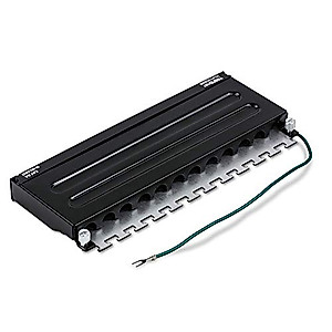 TRENDnet 12-Port Cat6A Shielded Patch Panel, 10G Ready, Cat5e,Cat6,Cat6A Compatible, Metal Housing, Color-Coded Labeling for T568A and T568B Wiring,Cable Management,Wall Mountable, Black,TC-P12C6AS