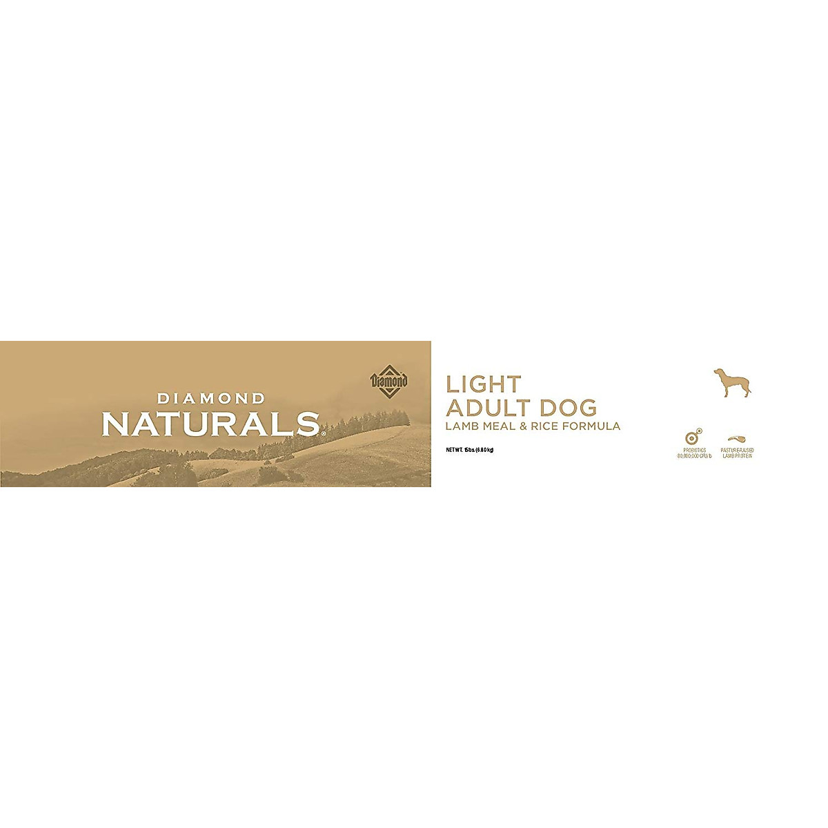 Diamond Naturals Light Real Meat Recipe Premium Dry Dog Food To Help Support Weight Management With Real Pasture Raised Lamb Protein 15Lb, 1772_15_DNL
