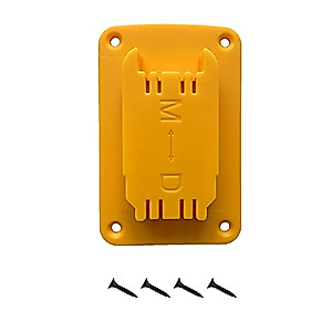 UOSXVC 10Packs Tool Holders for Dewalt 20V Drill Mount Fit for Milwaukee M18 Tools (Yellow)