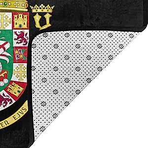 Coat of Arms of Puerto Rico Area Rug Large Size Family Living Room Bedroom Office Area Carpet 72"x48"