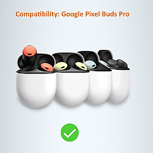 3 Pack | AutoSonic Case Designed for Google Pixel Buds Pro | Soft Silicone Material, Protective Pixel Earbuds Skin | Black, White and Green