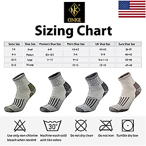 ONKE Merino Wool Low Cut Quarter Socks for Men Outdoor Trail Running Hiking Hiker All Season with Moisture Wicking Control(Green XL)