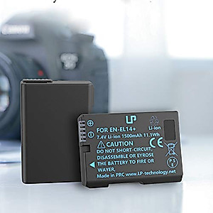 EN-EL14 EN EL14a Battery Rechargeable, LP Battery Compatible with Nikon D3500, D5600, D3300, D5100, D5500, D3100, D3200, D5200, D5300, D3400, DF, Coolpix P7000, P7100, P7700, P7800 Cameras & More
