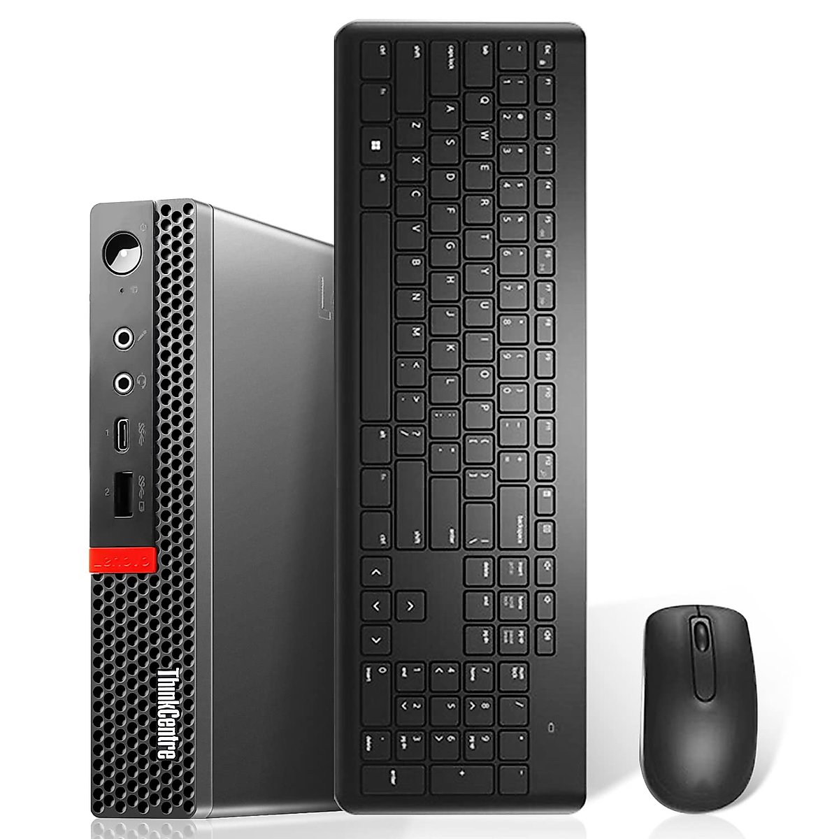 Lenovo ThinkCentre M920q Tiny Desktop Intel i5-8500T Up to 3.50GHz 16GB RAM New 1TB NVMe SSD Built-in AX210 Wi-Fi 6E BT HDMI Dual Monitor Support Wireless Keyboard and Mouse Win11 Pro (Renewed)
