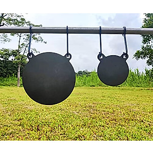 FULLBOW Steel Target Hangers Hanging Hook Target Kit - Gong Target Hanging Kit - DIY Target Kit for 1 Inch OD EMT Conduit