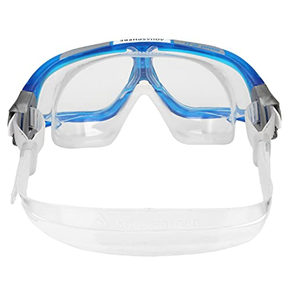 Aqua Sphere Seal 2.0 Swim Goggles - Comfortable Leak Resistant Seal, Distortion Free Vision| Unisex Adult, Clear Lens, Light Blue/White Frame, One Size, MS5074109LC