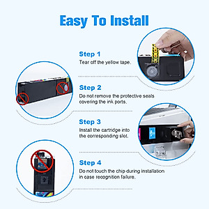 Q-image Compatible Ink Cartridge Replacement for HP 972X 972A 972 Combo Pack High Yield for Color PageWide Pro 477dw 477dn 577dw 452dw 452dn 577z 552dw P55250dw P57750dw Printers Ink (4-Pack)