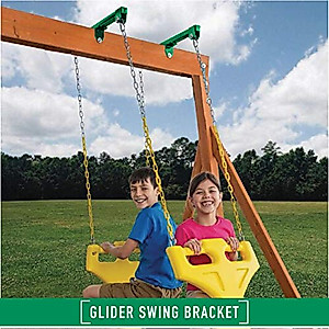 DreamController Heavy Duty Metal Swing Set Brackets and Hardware-Set of 2 for Backyard Horse Glider-Kids Swing Set Accessories Outdoor-playset Accessories Outdoor Swing Sets Lifetime Swing Hanger Kit