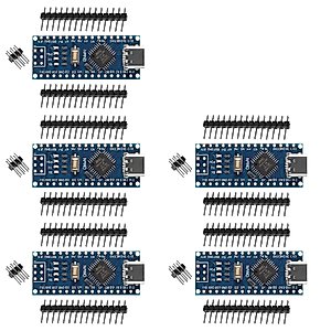 AITRIP 5pcs for Nano Board CH340/ATmega+328P Without USB Cable, Type-C Connection Compatible with Arduino Nano V3.0