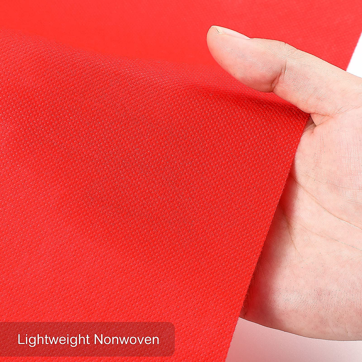 Red Carpet Runner Runway Rug 55gsm Thickness with 1 Piece Carpet Tape for Christmas Xmas Thanksgiving Outdoor Accessories, Wedding Party Hallway, (2.6 x 30 Feet)