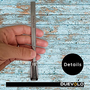 DUEVOLO Stainless Steel Spring Bombilla Flat (Straw), with detail heat difusor. Removable system for easy cleaning. Yerba Mate Cup Bombilla Gourd Drinking Filter Straws. Yerba Mate Gourd.