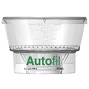 Autofil Sterile Disposable Vacuum Bottle Top Filters with 0.2um Sterilizing PES Membrane, 1000mL, 24/CS