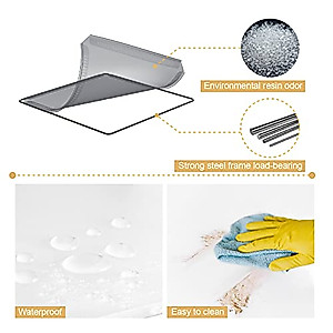 DINMO Rabbit Playpen, Guinea Pig Cages, Hamster Cages, Iron Net Bottom Design for Small Animal, Bunny, Ferret, Hedgehog, DIY, Expanded, Portable, Exercise Fence, 61.4 x 25.4 x 22.3 Inches