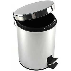 Gedy 2709-13 Round Polished Chrome Waste Bin Pedal