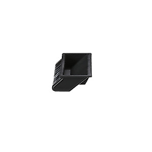 OCS Parts 7" Black Thermoplastic Replacement Recessed Door Pull for Commercial Ovens, Food Warmers, Coolers, Freezers, and Food Prep Tables