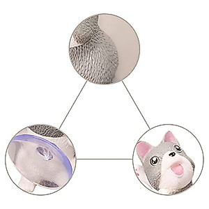 XEERAANG 2 Pcs Phone Stands Dog Modeling Smartphone Holders Firm Adsorption Smart Phone Sucker Holders for Most Smartphones Mobile Phone Shells