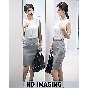 Wall Mirror Full Length Mirror for Bedroom Full Body,Shatterproof Mirror for Kids Tiles,large 12"x12"x4 Pcs,Unbreakable frameless Acrylic Gym Mirrors for Home Gym,Over the Door Mirror Stick on Closet