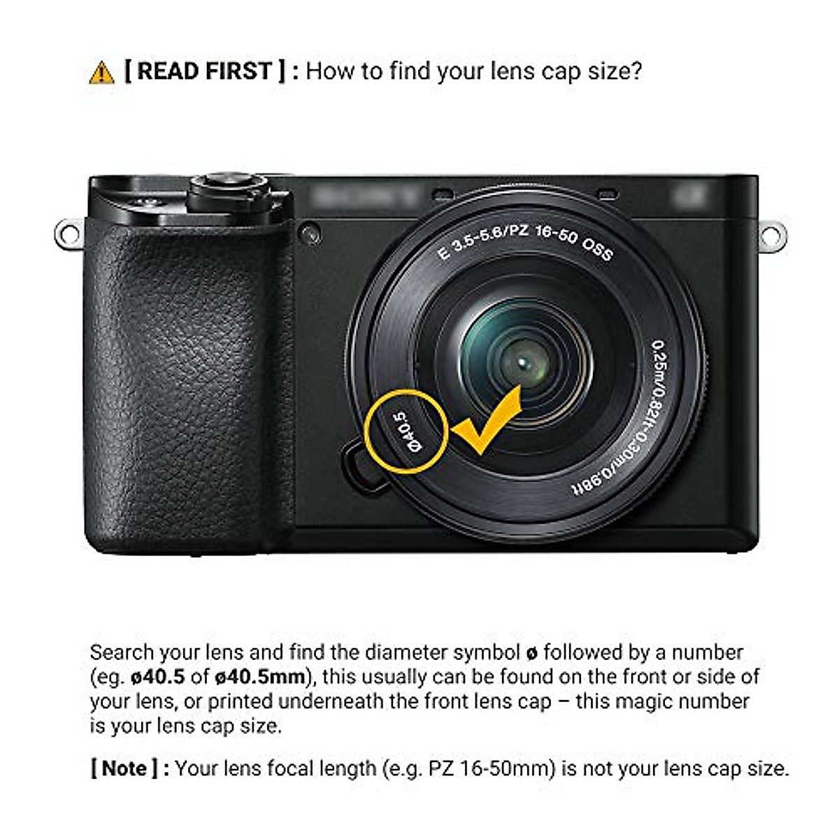 2-Pack JJC 40.5mm Front Lens Cap Cover with Deluxe Cap Keeper for Sony ZV1F ZV-1F ZVE1 ZV-E1 ZVE10 ZV-E10 A6000 A6100 A6300 A6400 A6500 A5100 A7C with Sony E PZ 16-50mm Kit Lens or FE 28-60mm Lens