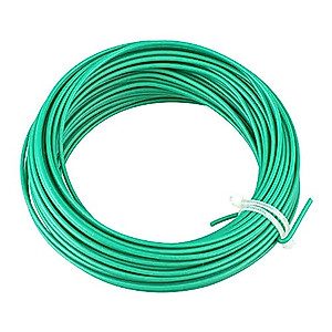 KINGLAKE 100 Feet Green Sturdy Plastic Coated Garden Wire 1.8mm Plant Twist Tie Garden Training Wire (2pks 50 ft)