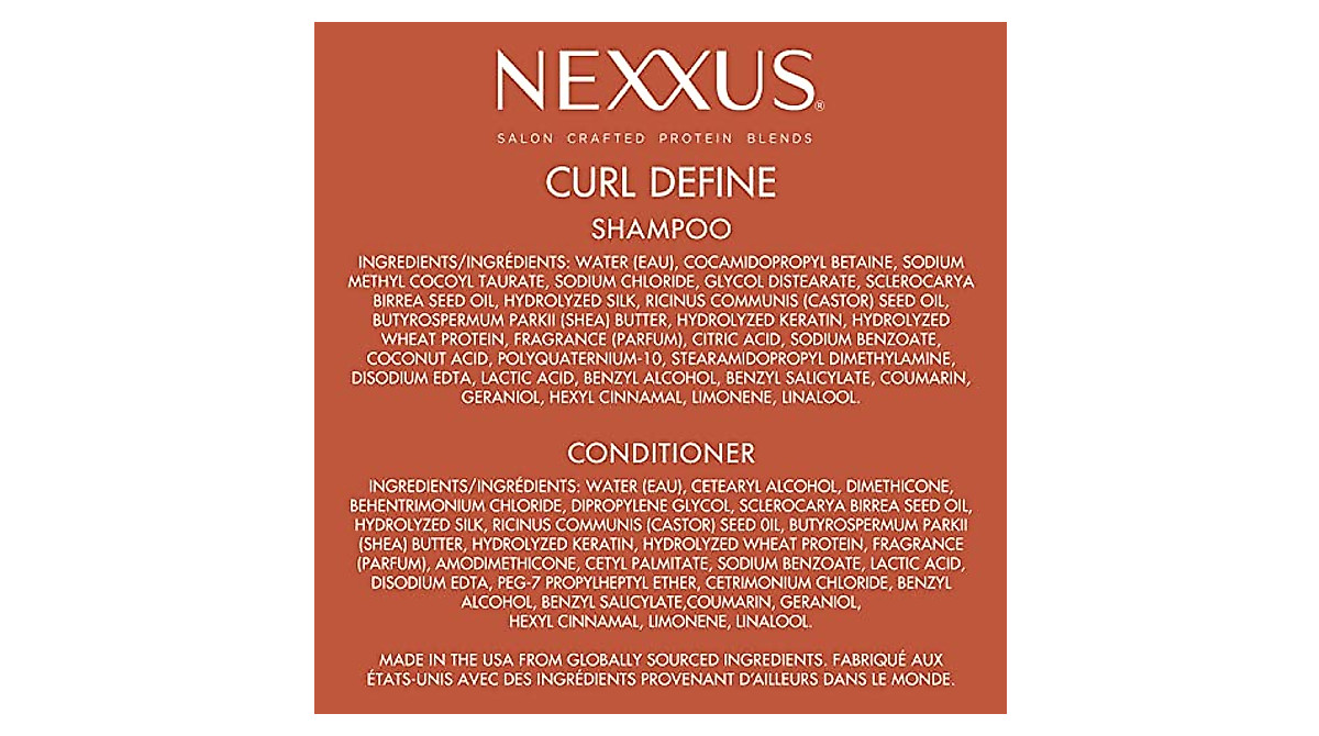 Nexxus Curl Define Shampoo & Conditioner for Curly Hair