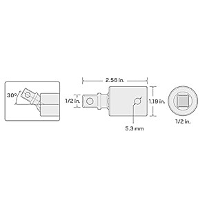 TEKTON 1/2 Inch Drive Impact Universal Joint | SIA22102