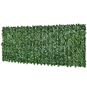 Fence Covering Privacy for Wooden Fence Outdoor Privacy Screens and Panels,Green Leaf Dustbin Covers Hot Tub Privacy Screen False Ivy Trellis Trellis Screening(Size:1x1m/3.28x3.28ft)