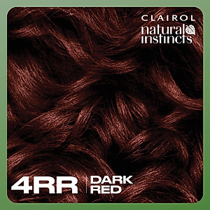 Clairol Natural Instincts Demi-Permanent Hair Dye, 4RR Dark Red Hair Color, Pack of 1